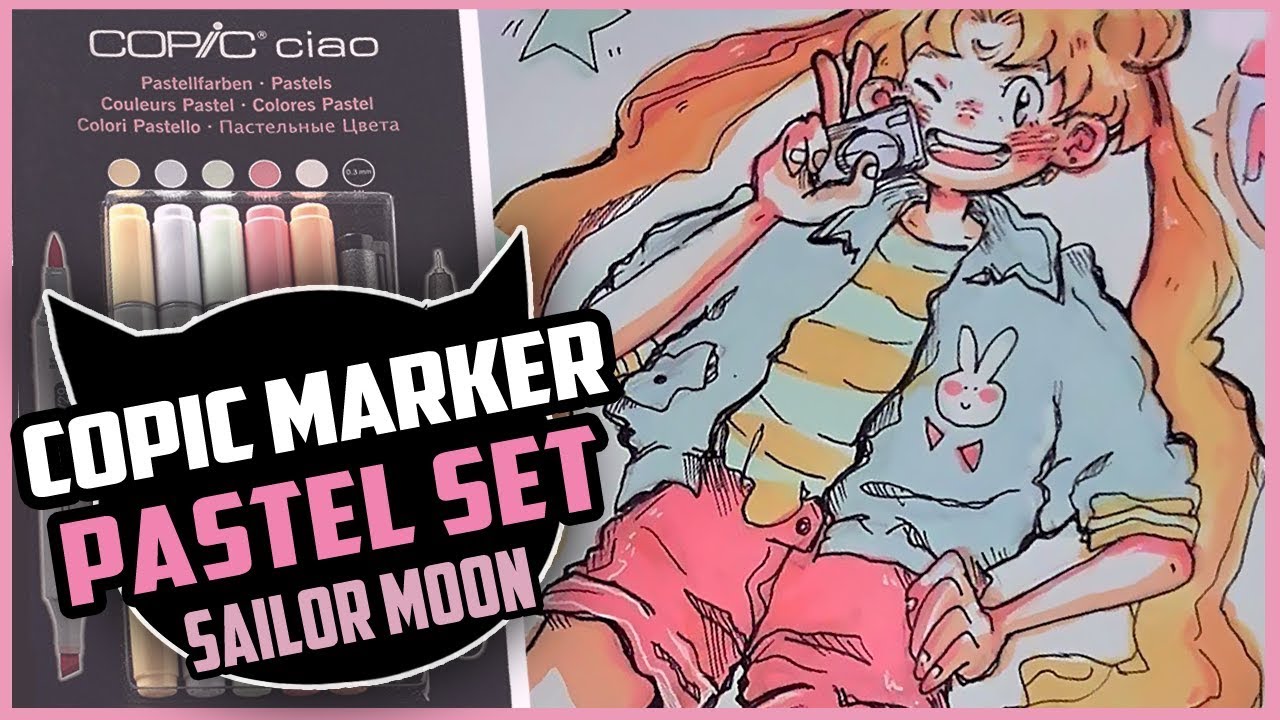 ART SUPPLIES! Pastel Copic Markers Set (Drawing Challenge) - YouTube