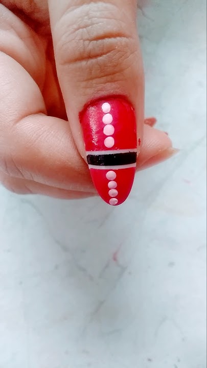 Easy Christmas Nailartsimple Nail Arttranding Shortyoutube Short