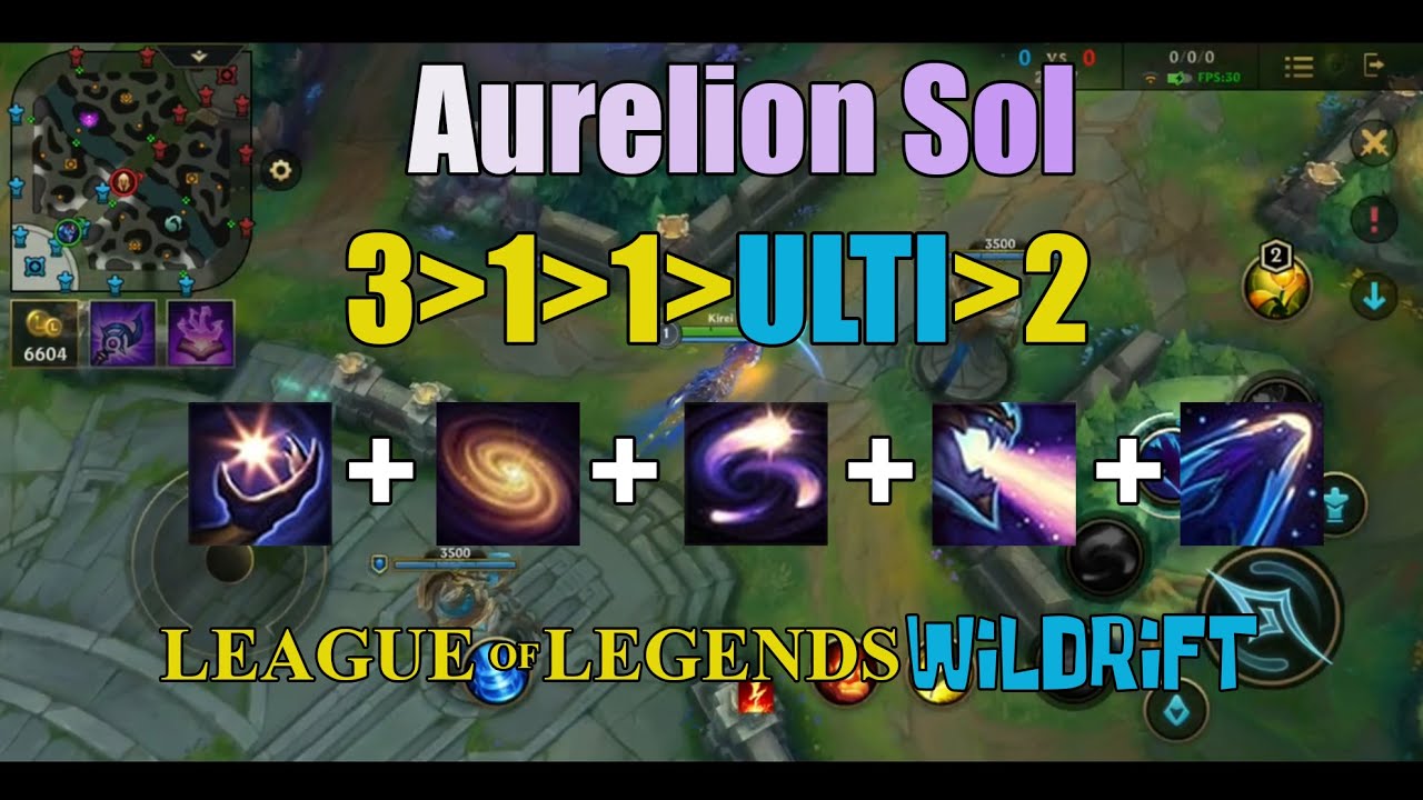 Aurelion Sol Skills + Combo Beginner's Guide | LOL Wild Rift - YouTube
