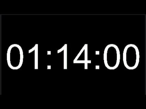 1 Hour 14 Minute Timer - 74 Minute Countdown - 4440 Seconds Alarm - YouTube