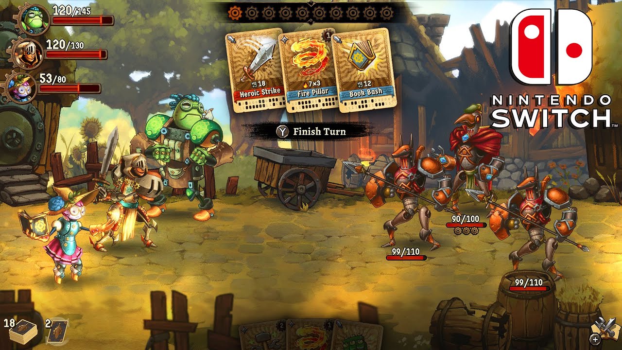 STEAMWORLD QUEST nintendo switch gameplay ( BOSS 2 ) - YouTube