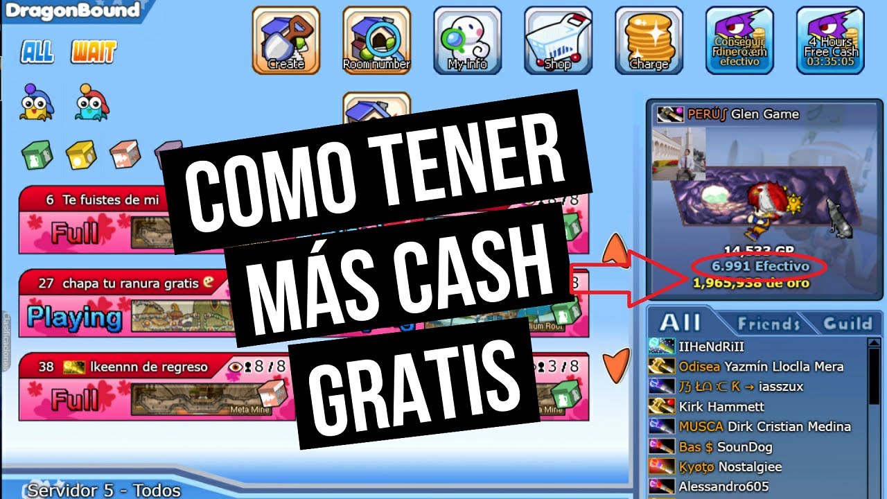 Como conseguir CASH GRATIS en dragonbound 2021 *ACTUALIZADO 2021* - YouTube