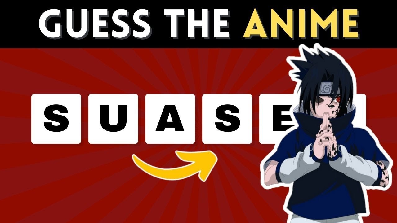 Guess the Anime Character from Jumbled Names! | Anime Quiz | Scrambled ...