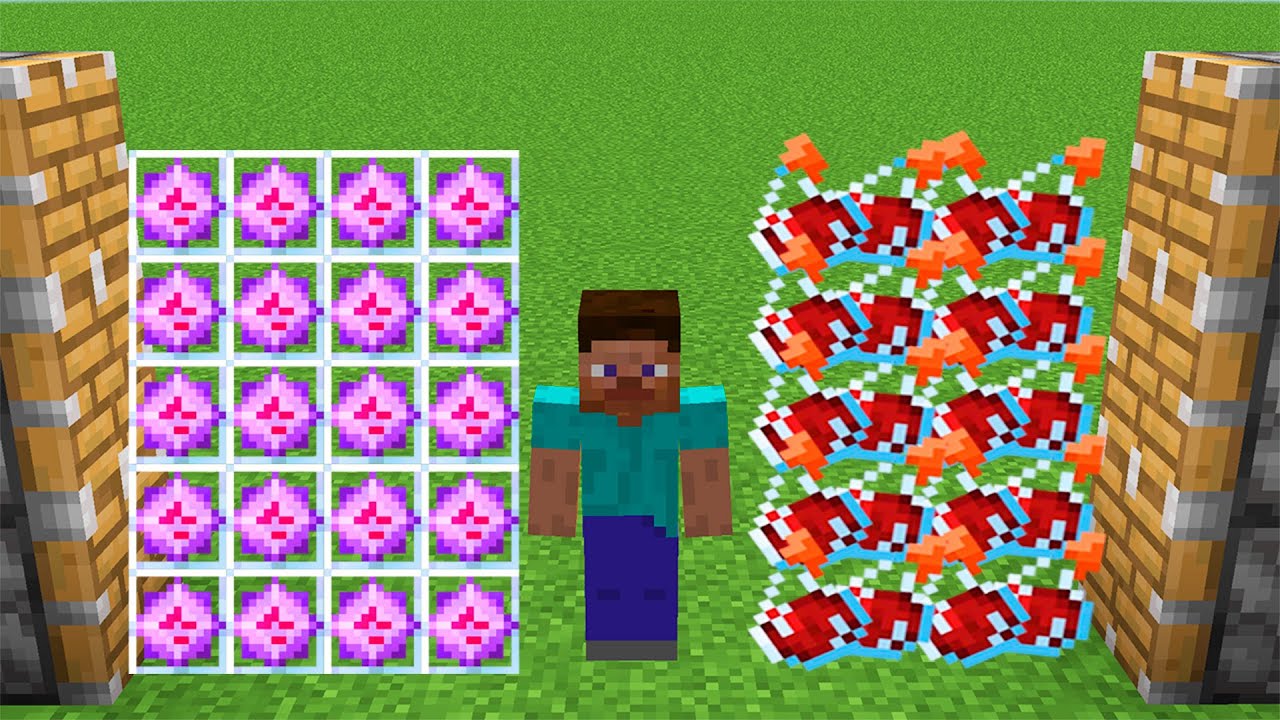 1000 End Crystals + Steve + 1000 strength potions = ??? - YouTube