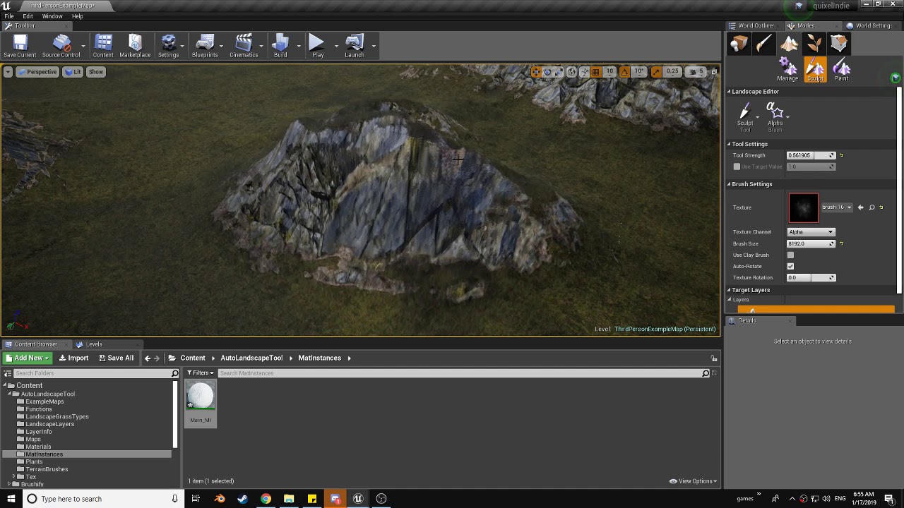 Megascans + UE4 Procedural Landscape - YouTube