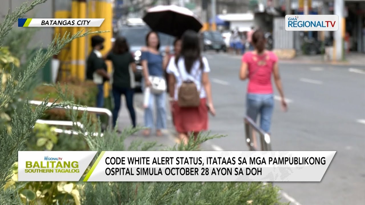 Balitang Southern Tagalog: Code White Alert - YouTube