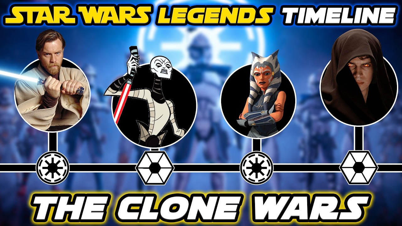 COMPLETE Star Wars Legends Timeline Part 4: The Clone Wars - YouTube