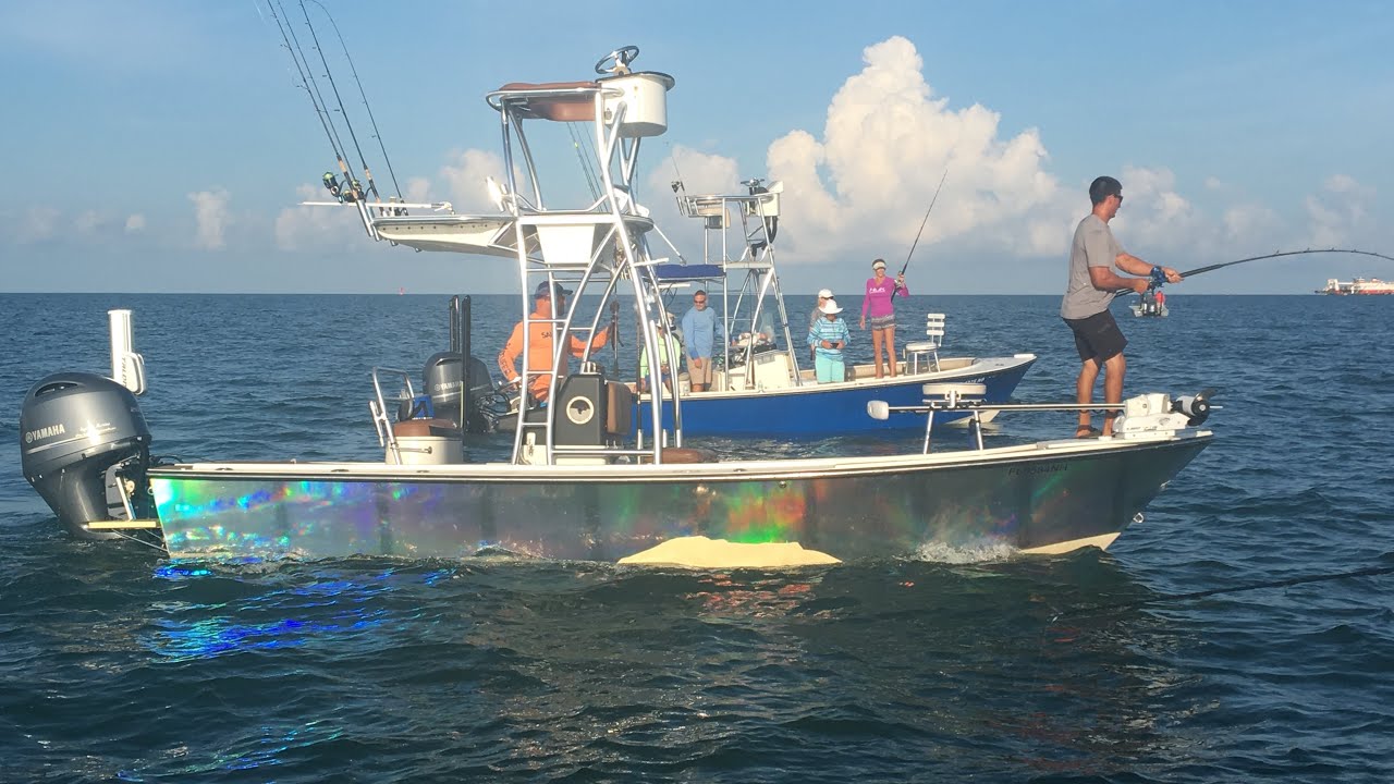 Giant tarpon fishing Boca grande pass - YouTube