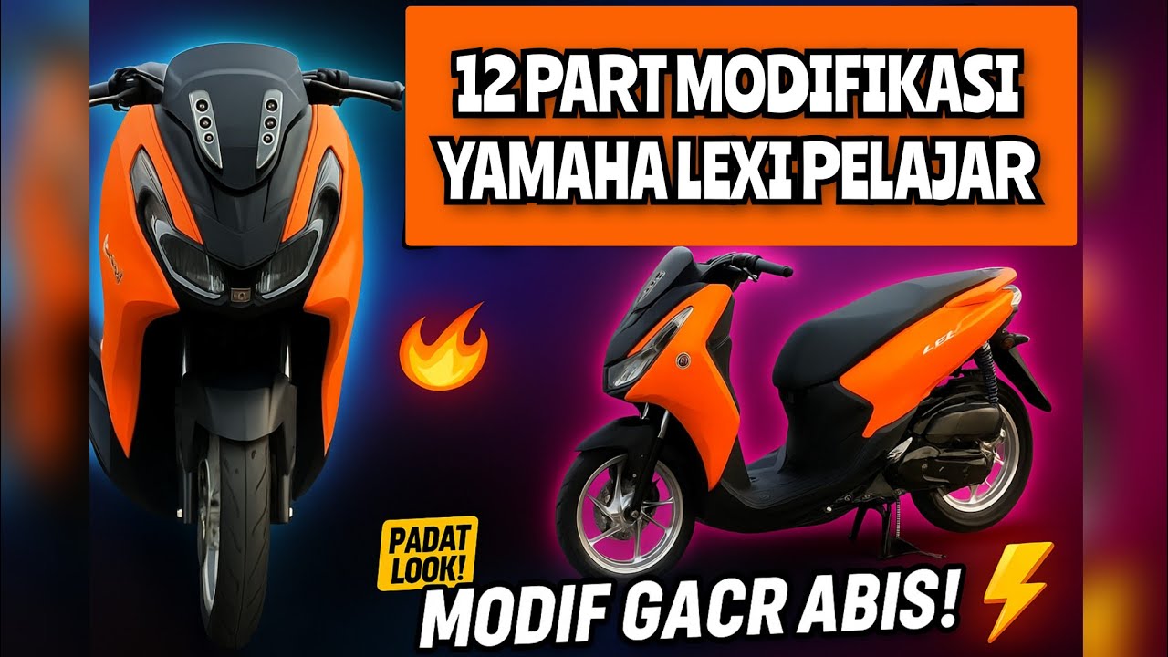 12 PART MODIFIKASI YAMAHA LEXI PROPER STYLE MURAH MERIAH! WAJIB COBA ...