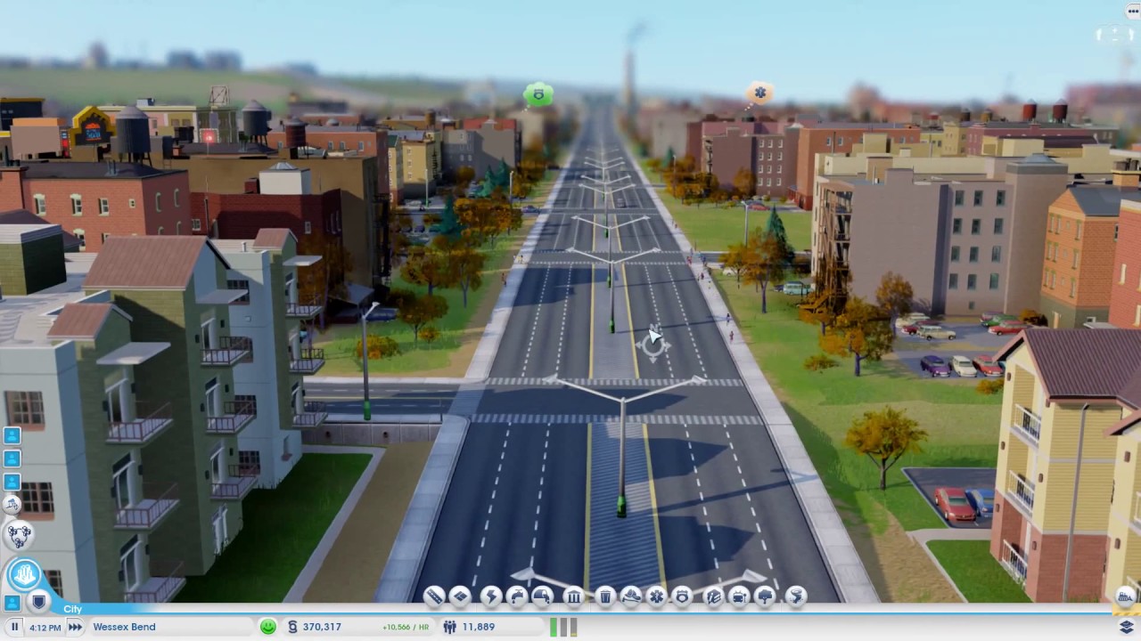 Simcity Time Lapse - Test (Only T intersections Layout) - YouTube