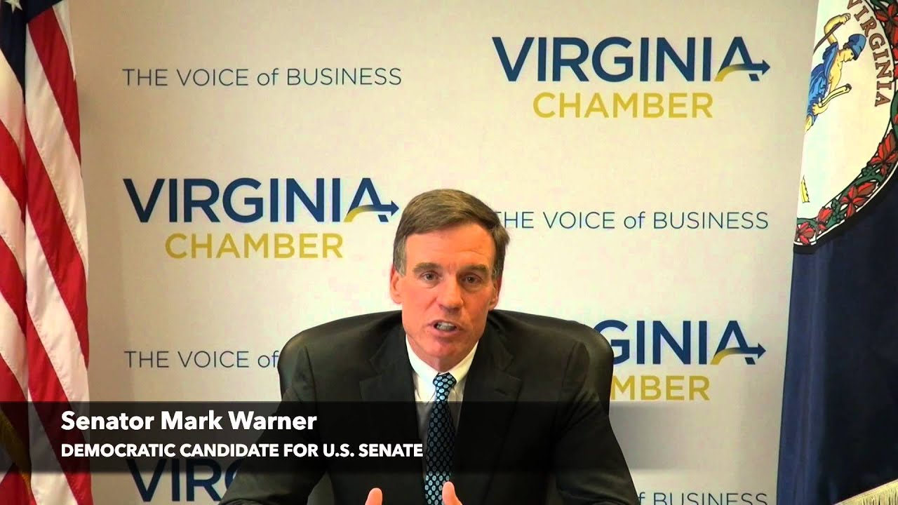 Senator Mark Warner, Democratic Candidate for Senate, On VA Military ...