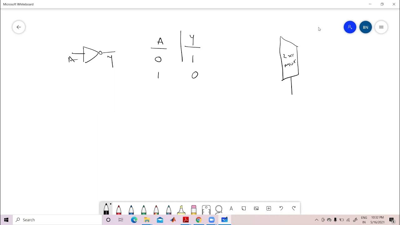 Design of Not gate using 2x1 mux - YouTube