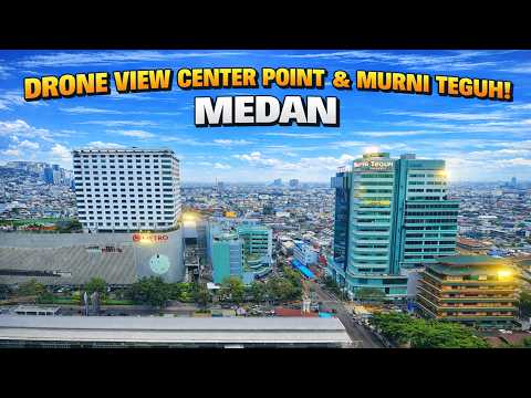 Amazing Drone View Kota Medan dari Kawasan Center Point & RS Murni ...