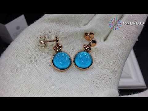 👍 👉 Серьги Qudo, Caneva, 312752 BL/RG. Элитная бижутерия из Германии