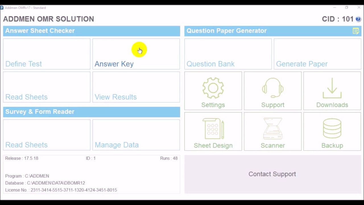 How to Setup Test in Addmen OMR Answer Sheet Checker - YouTube