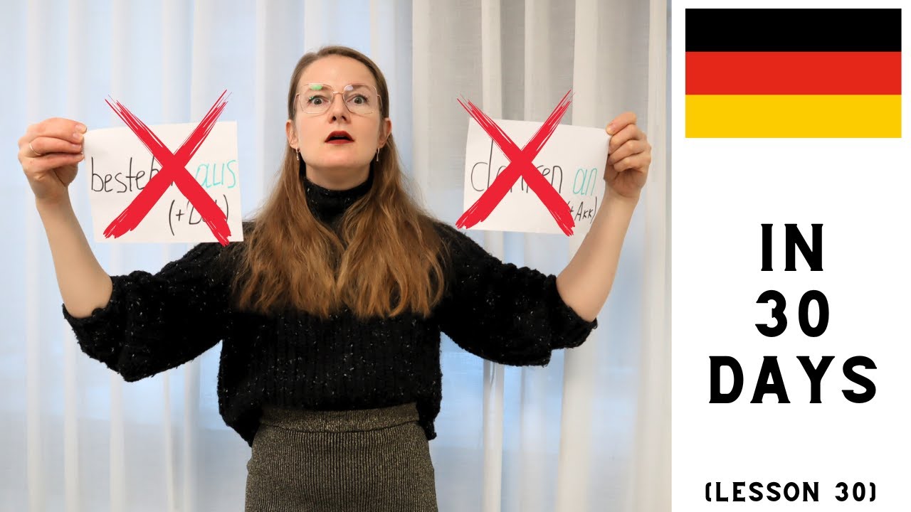 German in 30 days/lesson 30/LEVEL UP Your German By Using Conjunctions ...