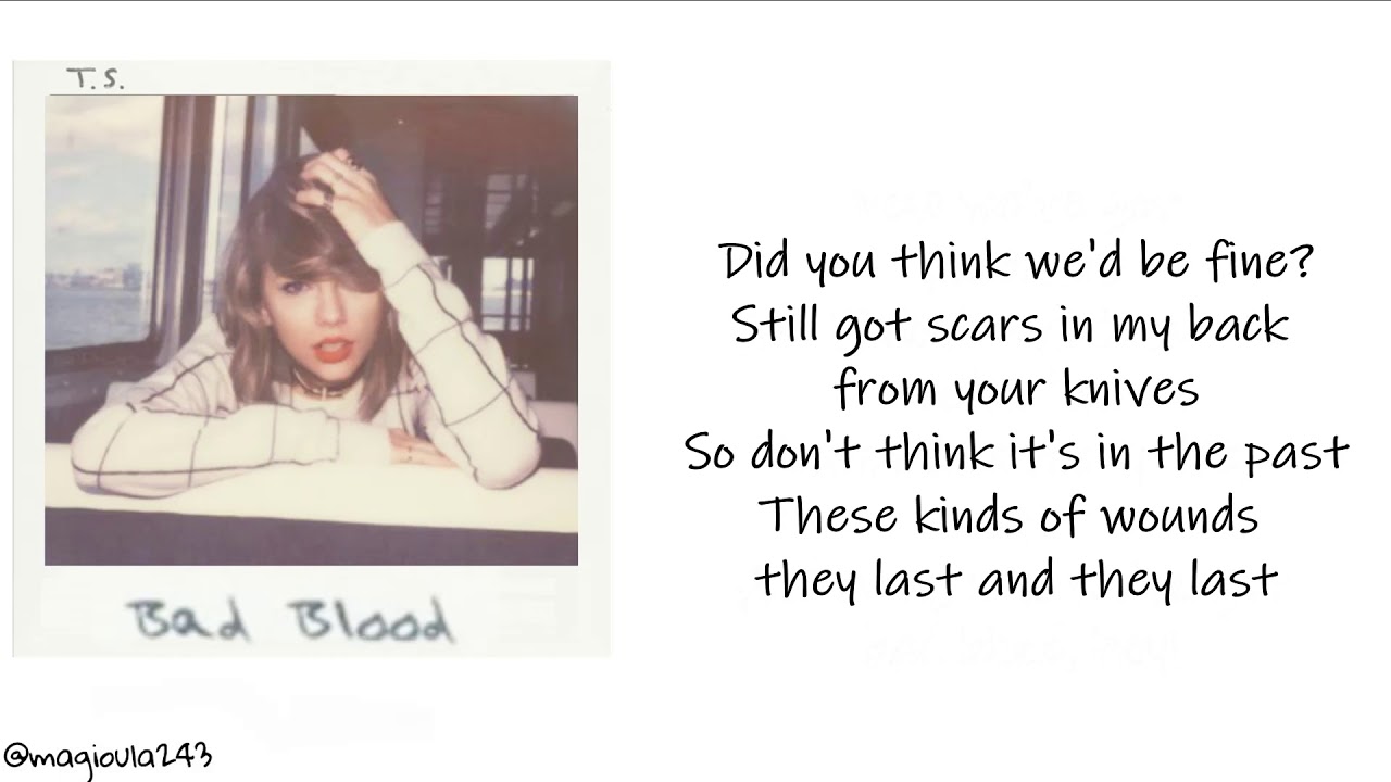Taylor Swift - Bad Blood (Lyrics) - YouTube