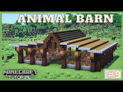 Minecraft farms, animal house, minecraft barn, survival series video 09 ...