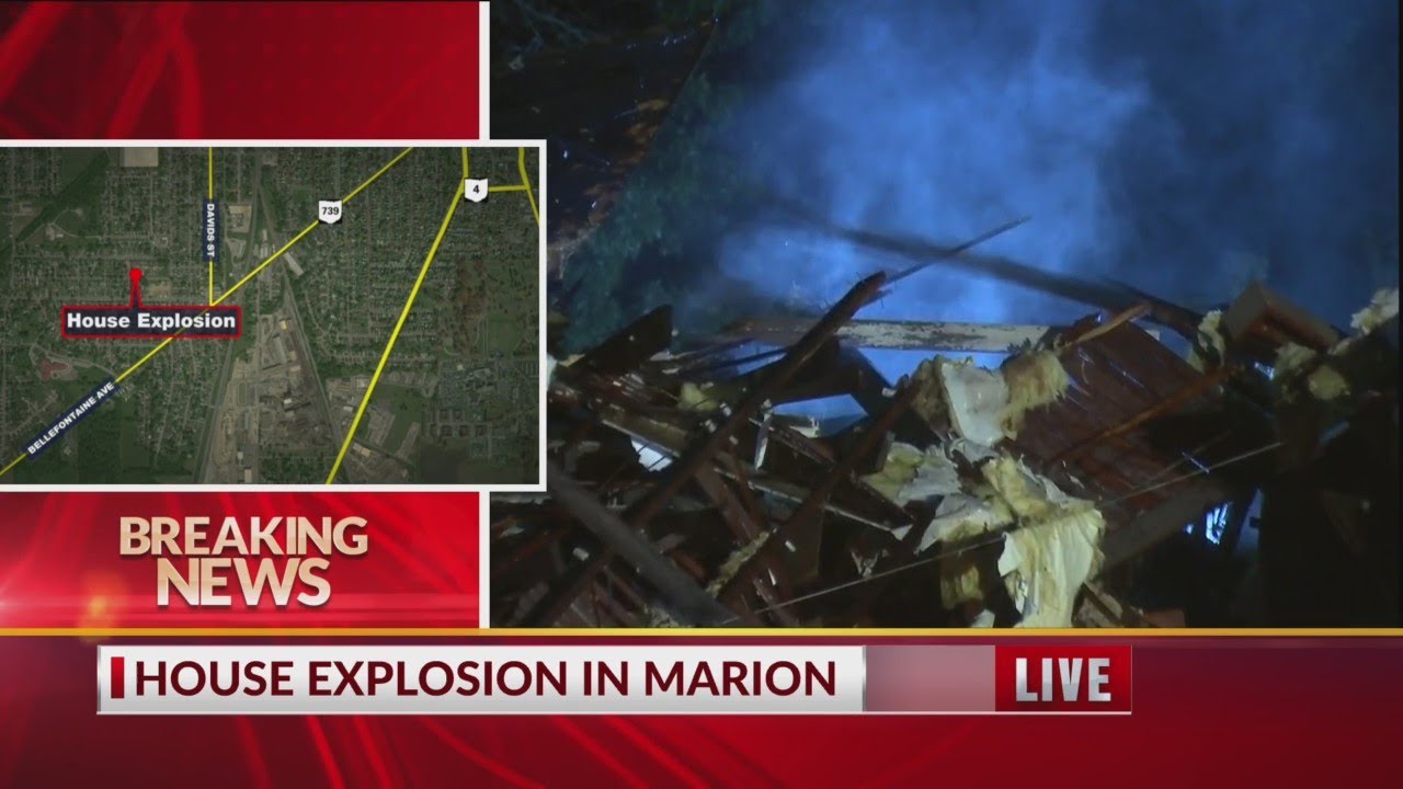 House explosion reported in Marion; one person severely injured - YouTube