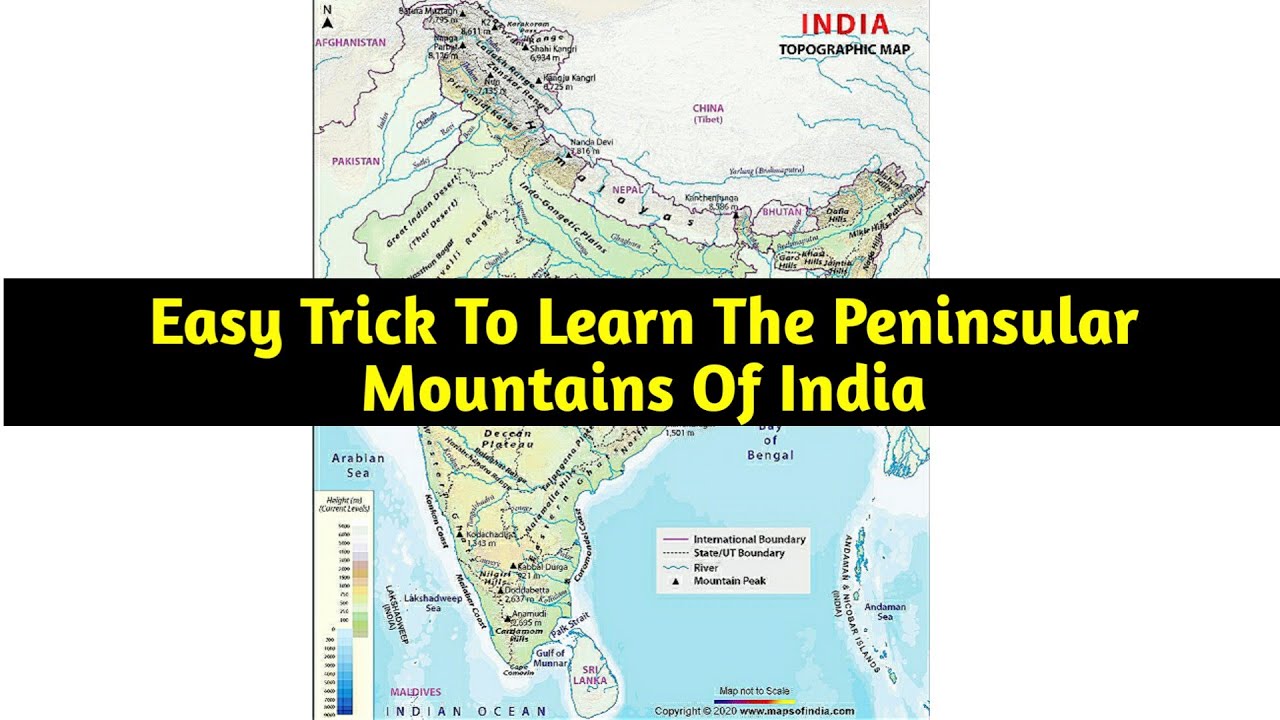 Tricks To Remember Peninsular Mountains Of India (Part 1) | Indian ...