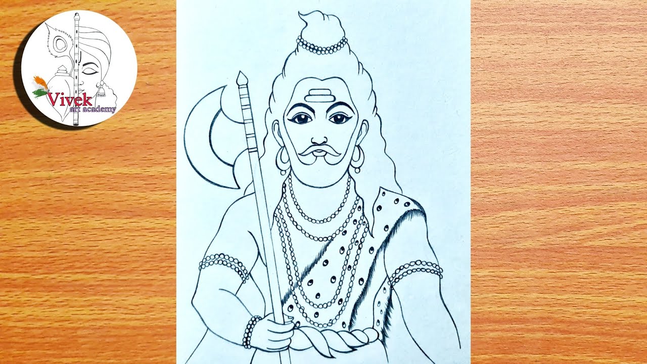 How to Draw Parshuram || EAsy Drawing of Parshuram Step by Step - YouTube