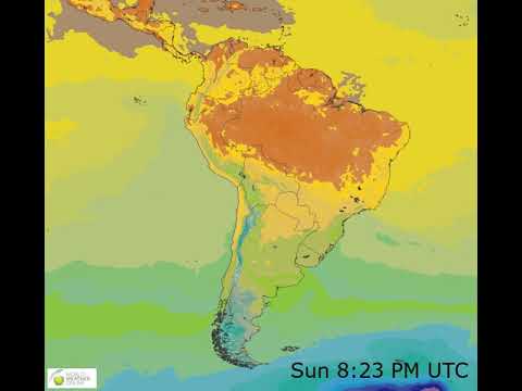 South America Surface Temperature Weather Forecast HD: 27 Jun 2020 ...