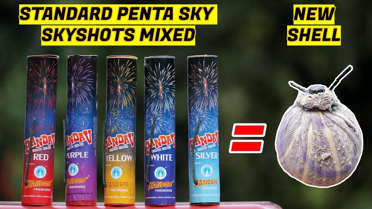PENTA SKY SHOT All Shells MIXED to Make a BIG SKY SHOT SHELL - YouTube