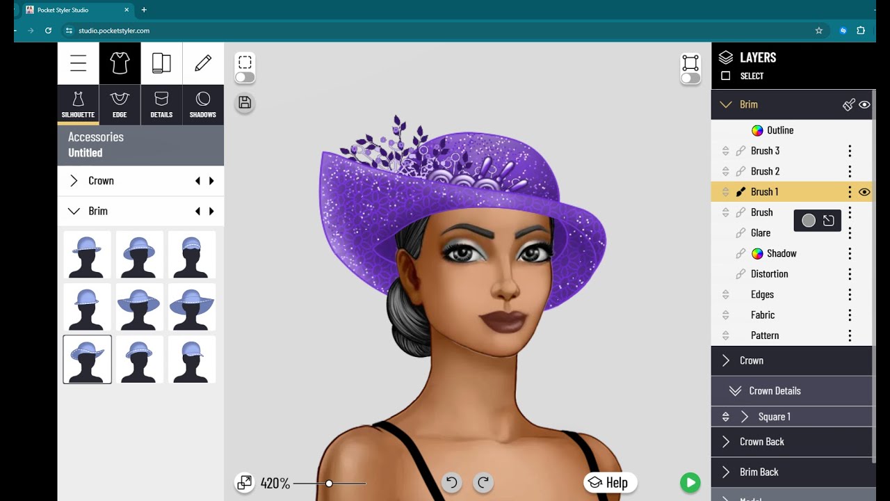Pocket Styler Studio Tool - Hat Design Tutorial 1 - YouTube