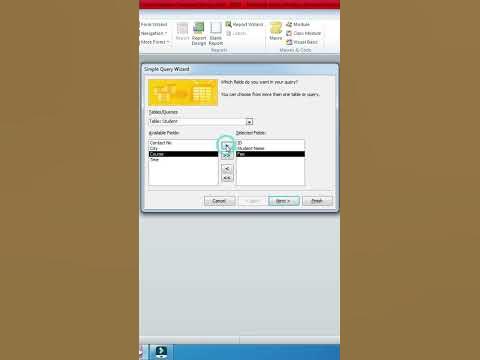 How to create Query in MS Access - YouTube