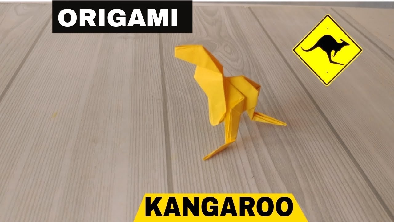 KANGAROO ORIGAMI| MAKING VIDEO| TUTORIAL| STEP BY STEP KANGAROO CRAFT ...