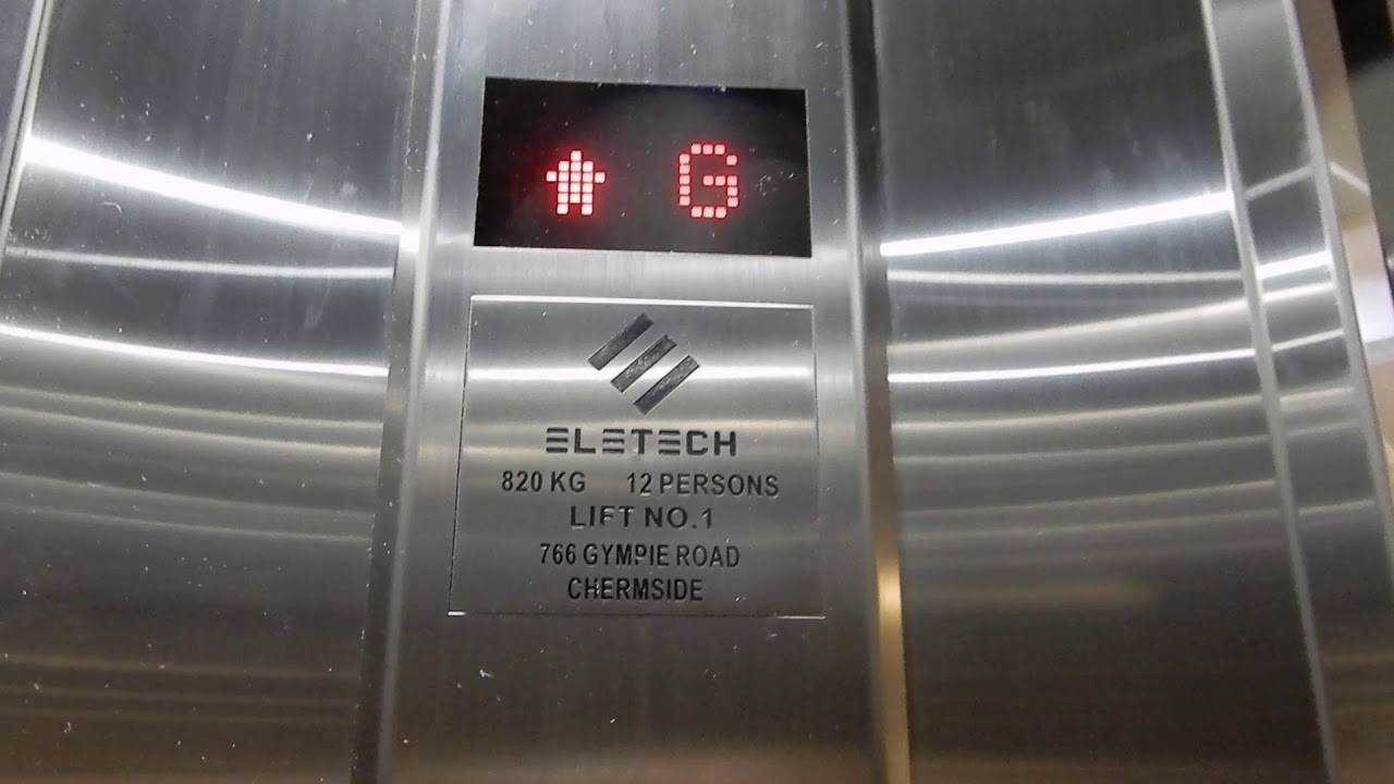 Generic with a vintage twist: Eletech Traction elevator at 766 Gympie Road, Chermside, QLD - YouTube