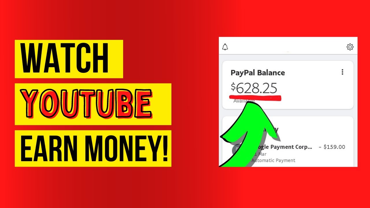 Earn Free PayPal Money Watching YouTube Videos (Make Money Online In ...