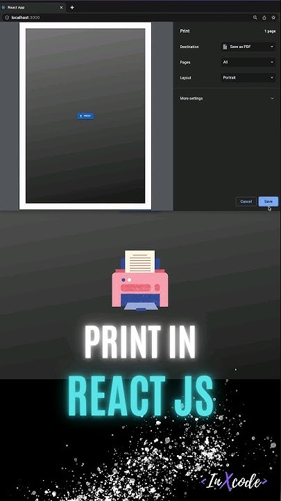 🖨 How to Print Current Page | React Js 🔥 #shorts #reactjs #ytshorts #reactjs #javascript #coding ...
