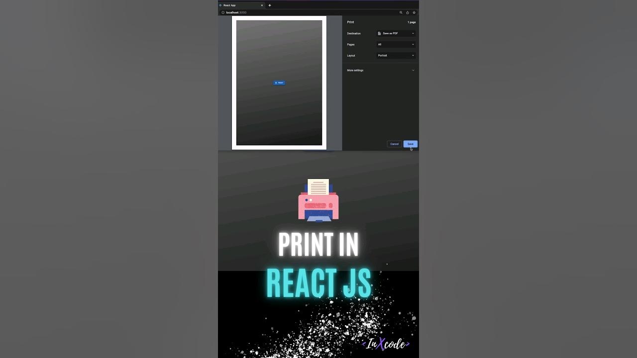 🖨 How To Print Current Page React Js 🔥 Shorts Reactjs Ytshorts Reactjs Javascript Coding