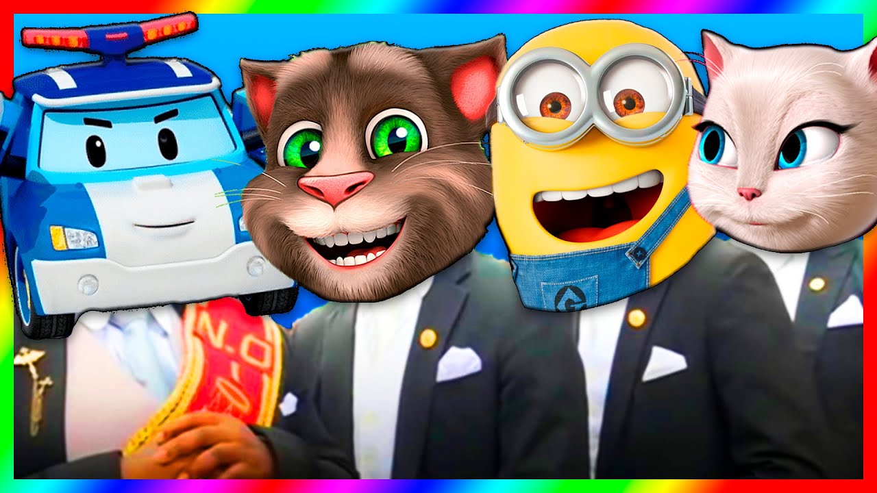 Minions 2 & My Talking Tom & ROBOCAR Poli - Coffin Dance Song (COVER ...