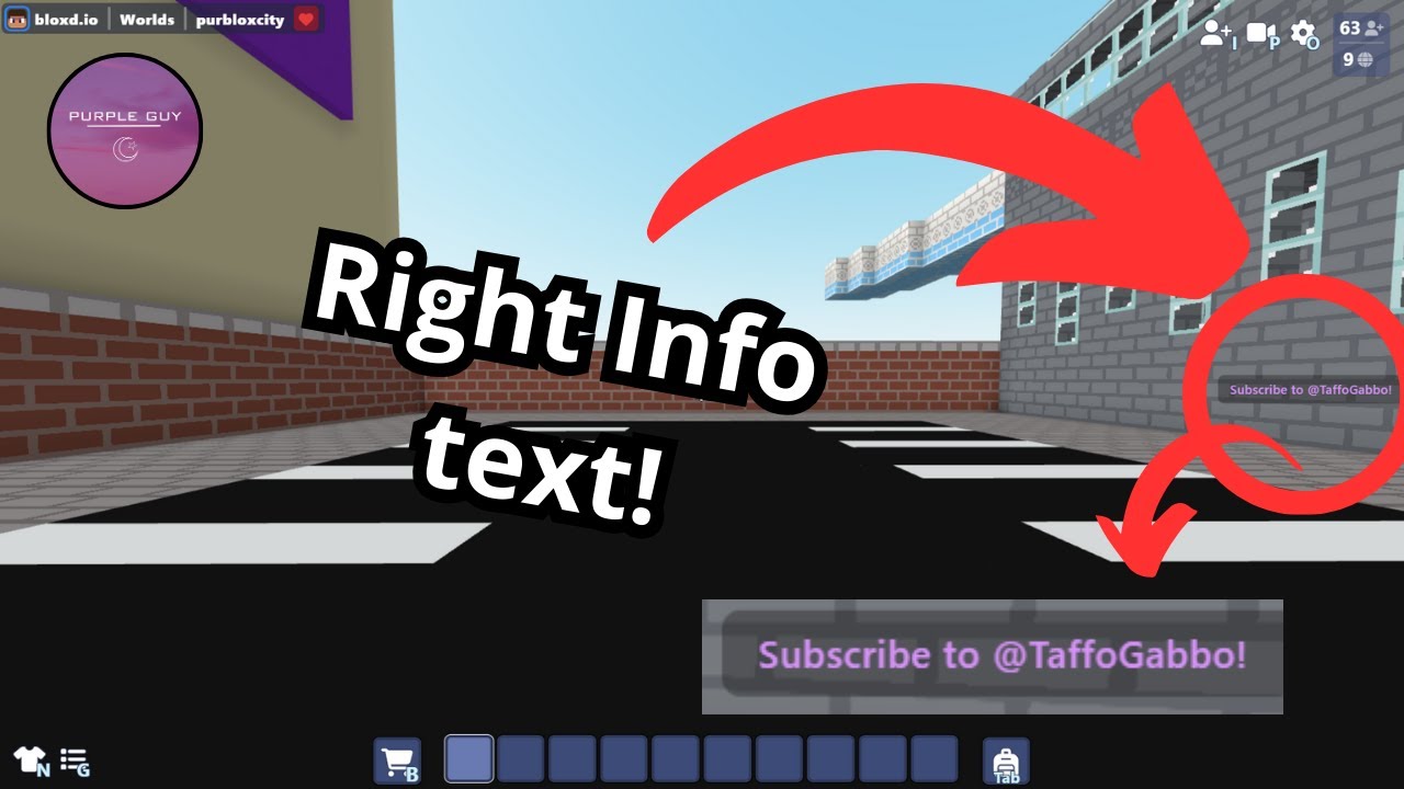 How to make Right Info Text with code in Bloxd.io! - YouTube