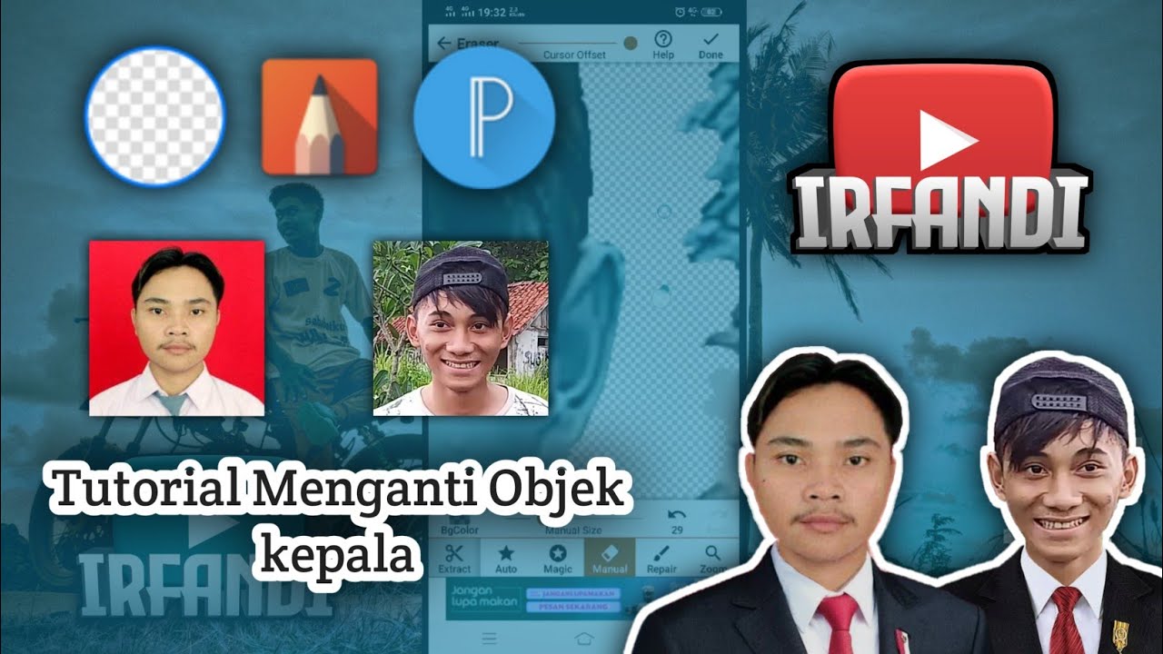 Tutorial Menganti Objek Kepala buat banner kampanye | Irfandi. - YouTube