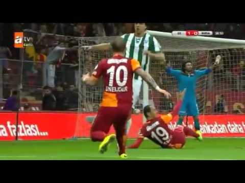 Galatasaray 2-2 Bursaspor-Maç Özeti & Highlights