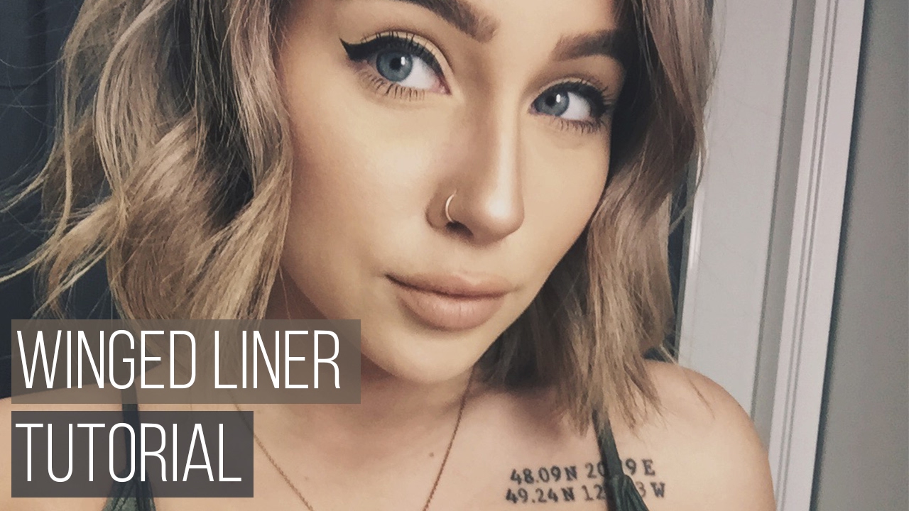 Winged Eyeliner Tutorial Tips For Watery Eyes Youtube