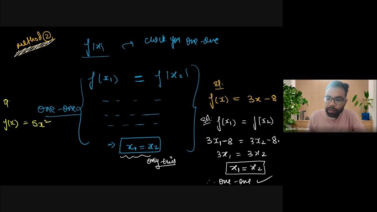 Function L10 : One one and Onto Function (Part 2) | 12th JEE Math | 12th June, 2024 - YouTube