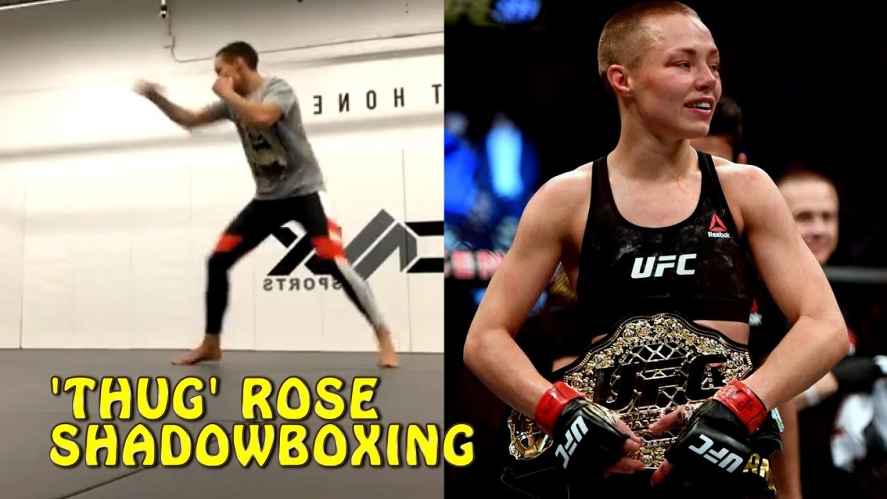 'Thug' Rose Namajunes shadowboxing | Champ recovering from injury - YouTube