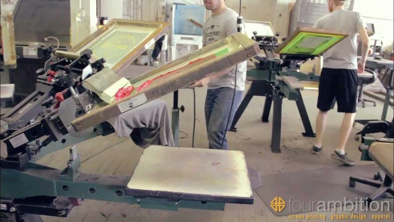 How To Screen Print -Step by Step process - YouTube