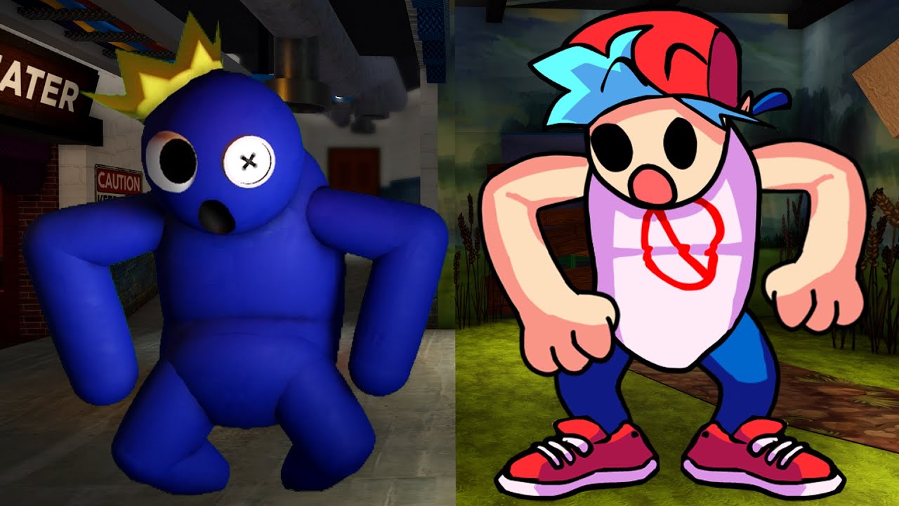 Rainbow Friends but... BF cosplays Blue - YouTube