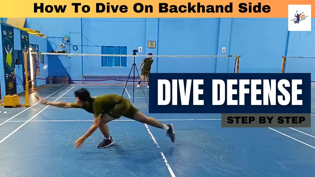 How To Dive In Badminton | Dive Defense In Badminton - YouTube