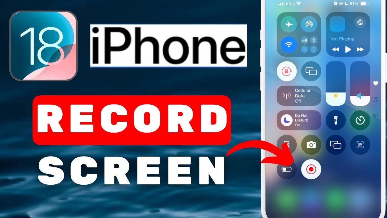 How to screen record iOS 18 - YouTube
