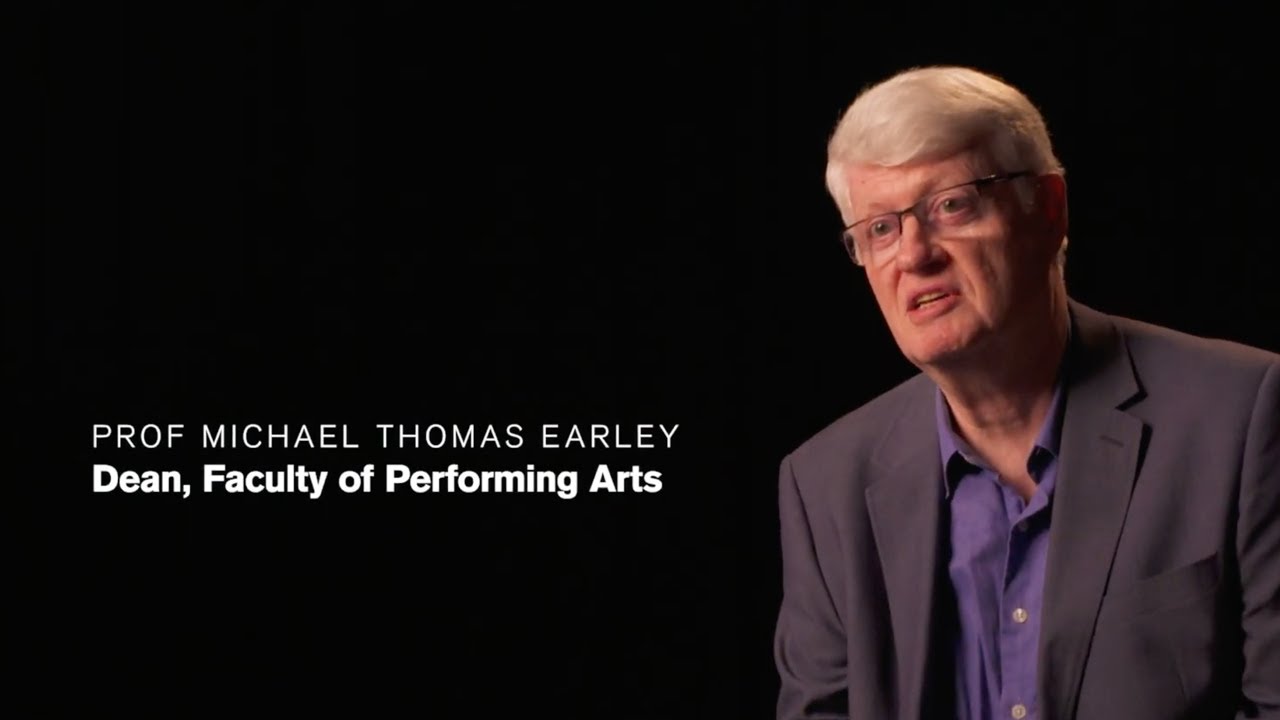 Faculty of Performing Arts | Professor Michael Earley - YouTube