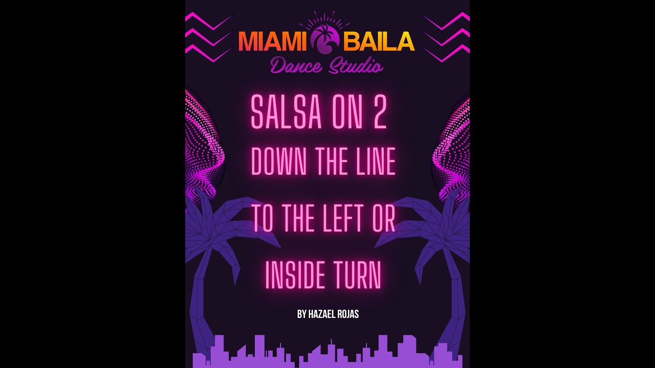 Down The Line Left or Inside Turn Salsa On2 - YouTube