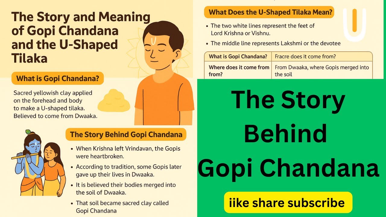 The Story of Gopi Chandana – Did the Gopis Merge into the Soil - YouTube