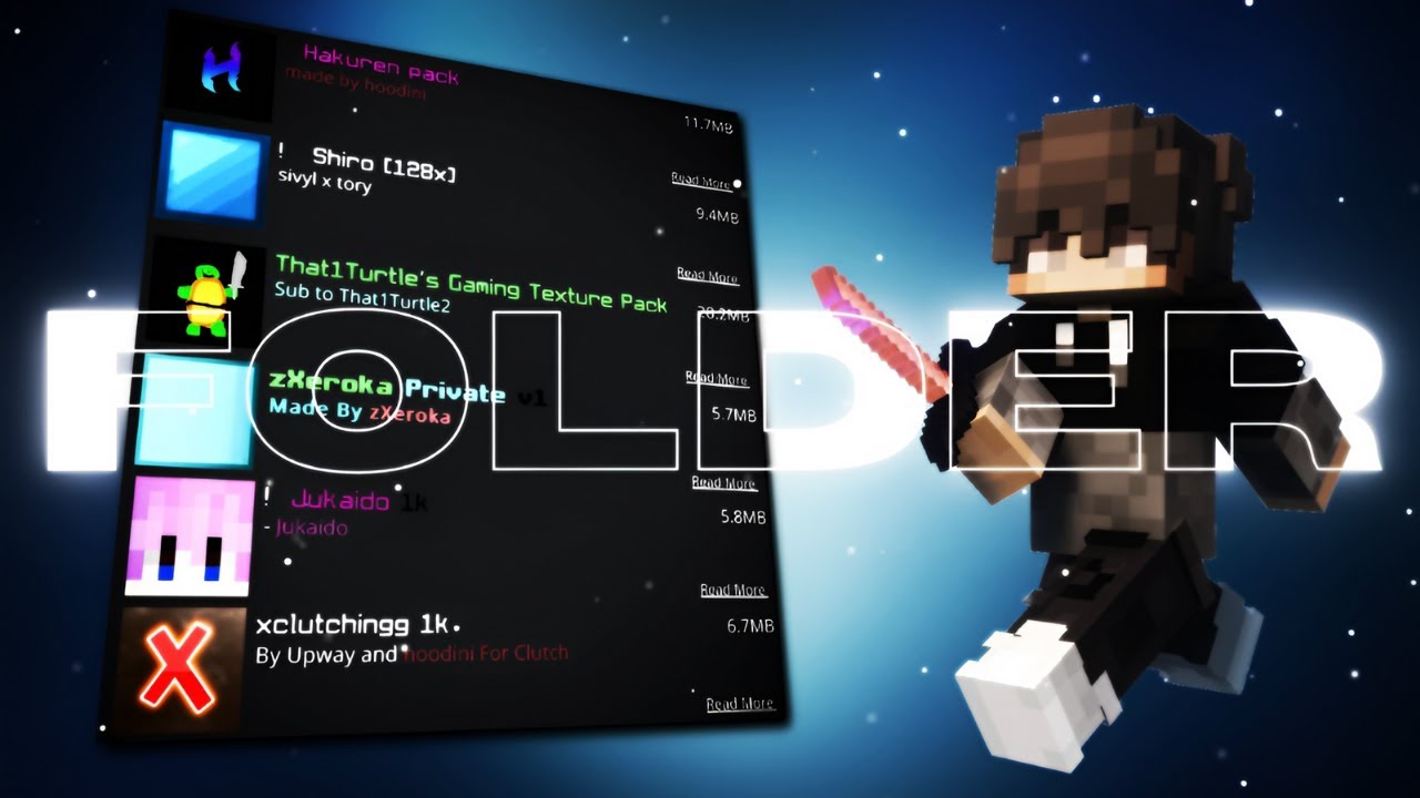 The Best Pack Folder for MCPE/MCBE - YouTube