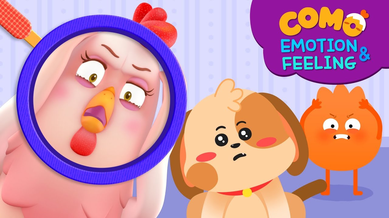 Emotion & Feeling with Como | Learn emotion | Stressed 2 | Cartoon ...